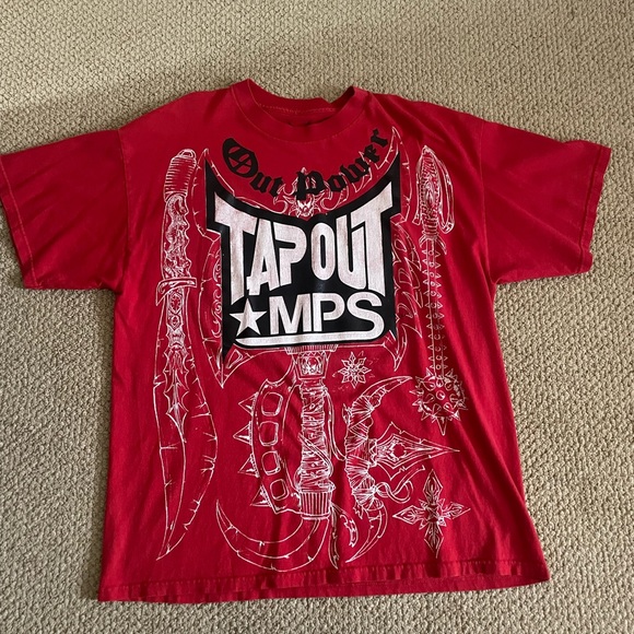 Tapout | Shirts | Tapout Rare Vintage Y2k Grunge Red Tshirt | Poshmark